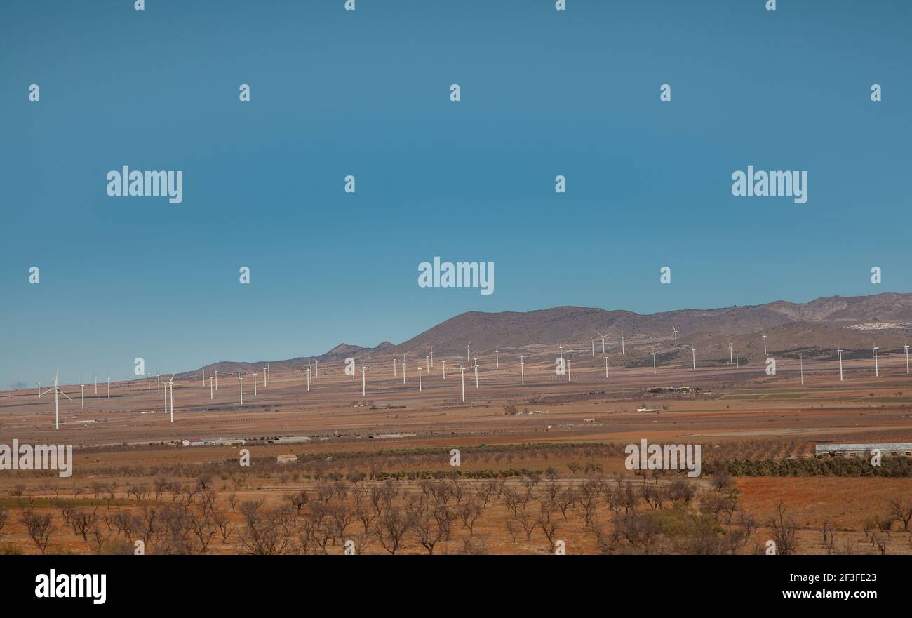 Spain wind energy landscape hi-res stock photography and images - Alamy