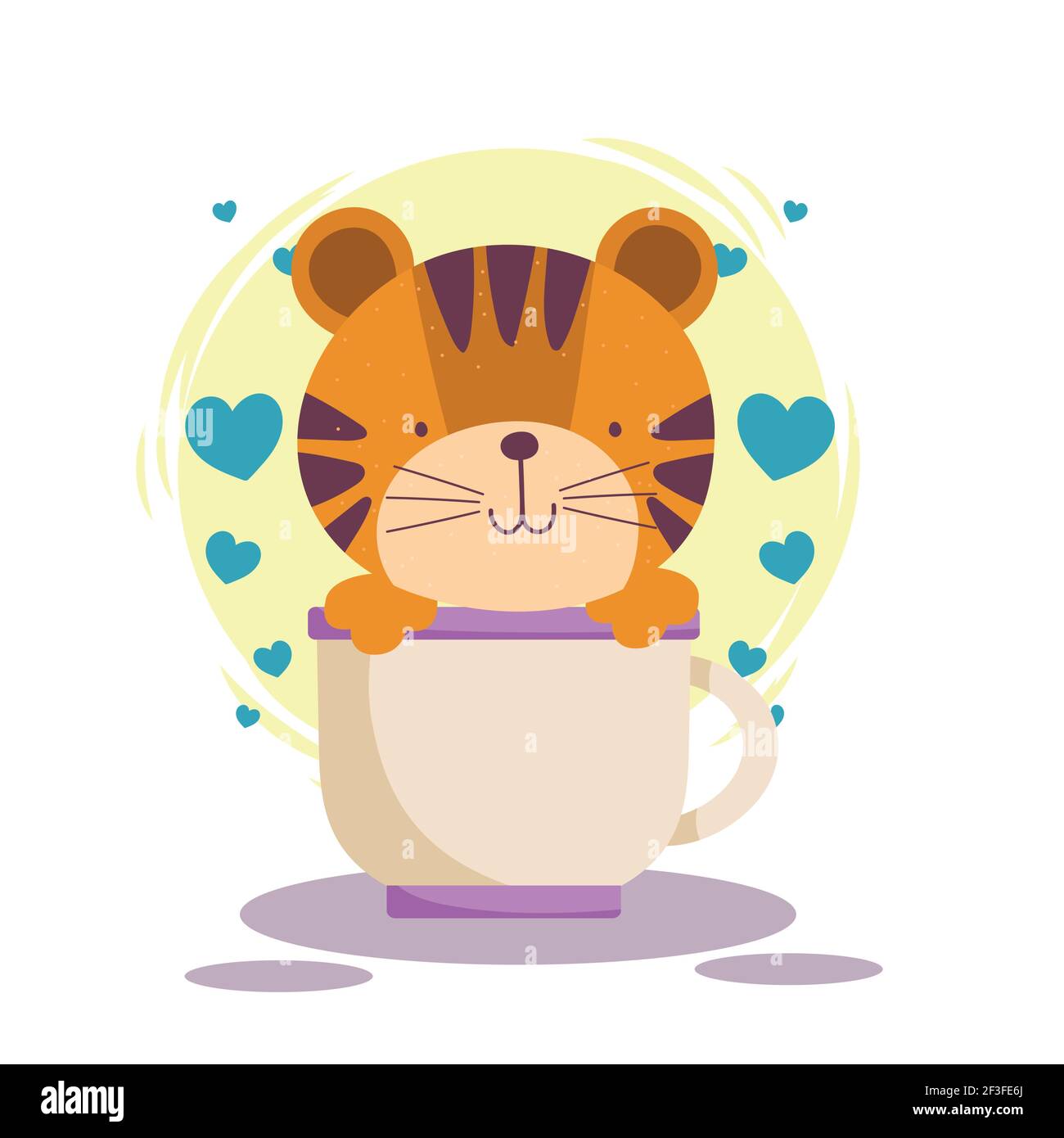 Tiger cup Stock Vector Images - Alamy