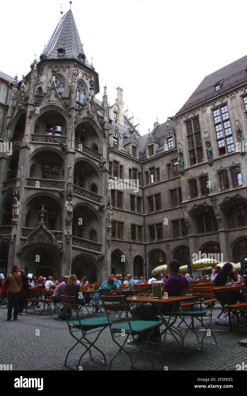 Urban landscape in the streets of Munich, Bavaria Stock Photo - Alamy