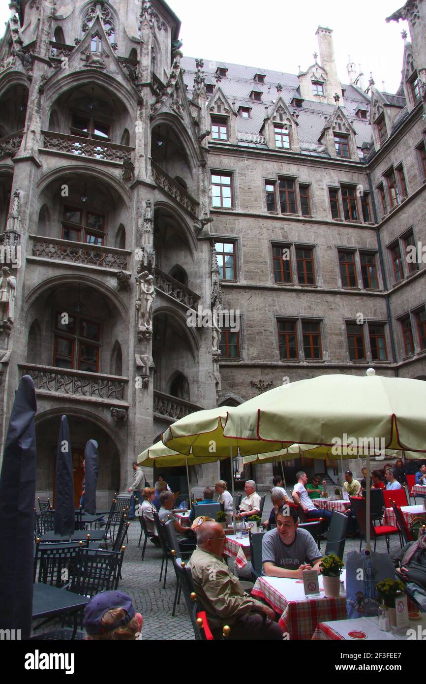 Urban landscape in the streets of Munich, Bavaria Stock Photo - Alamy