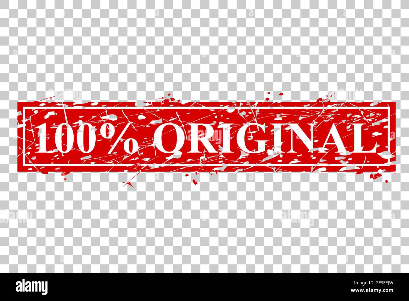 Scratch Red Rectangle Rubber Stamp, 100% Original, Isolated on White ...