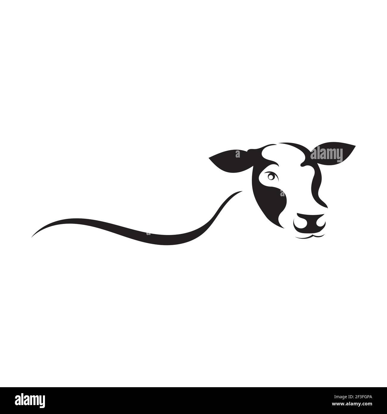 Cow Logo Template vector icon illustration design Stock Vector Image ...