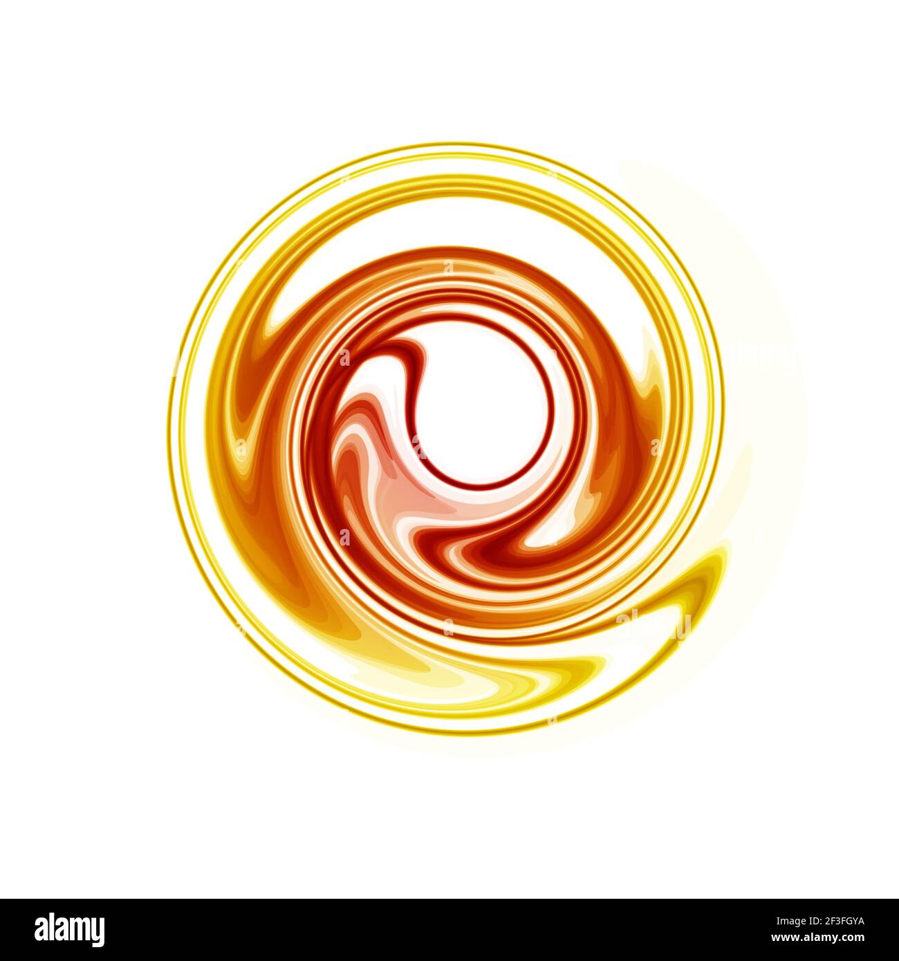 Molten sun round logo. Oil spot icon. Hurricane funnel and vortex sign ...