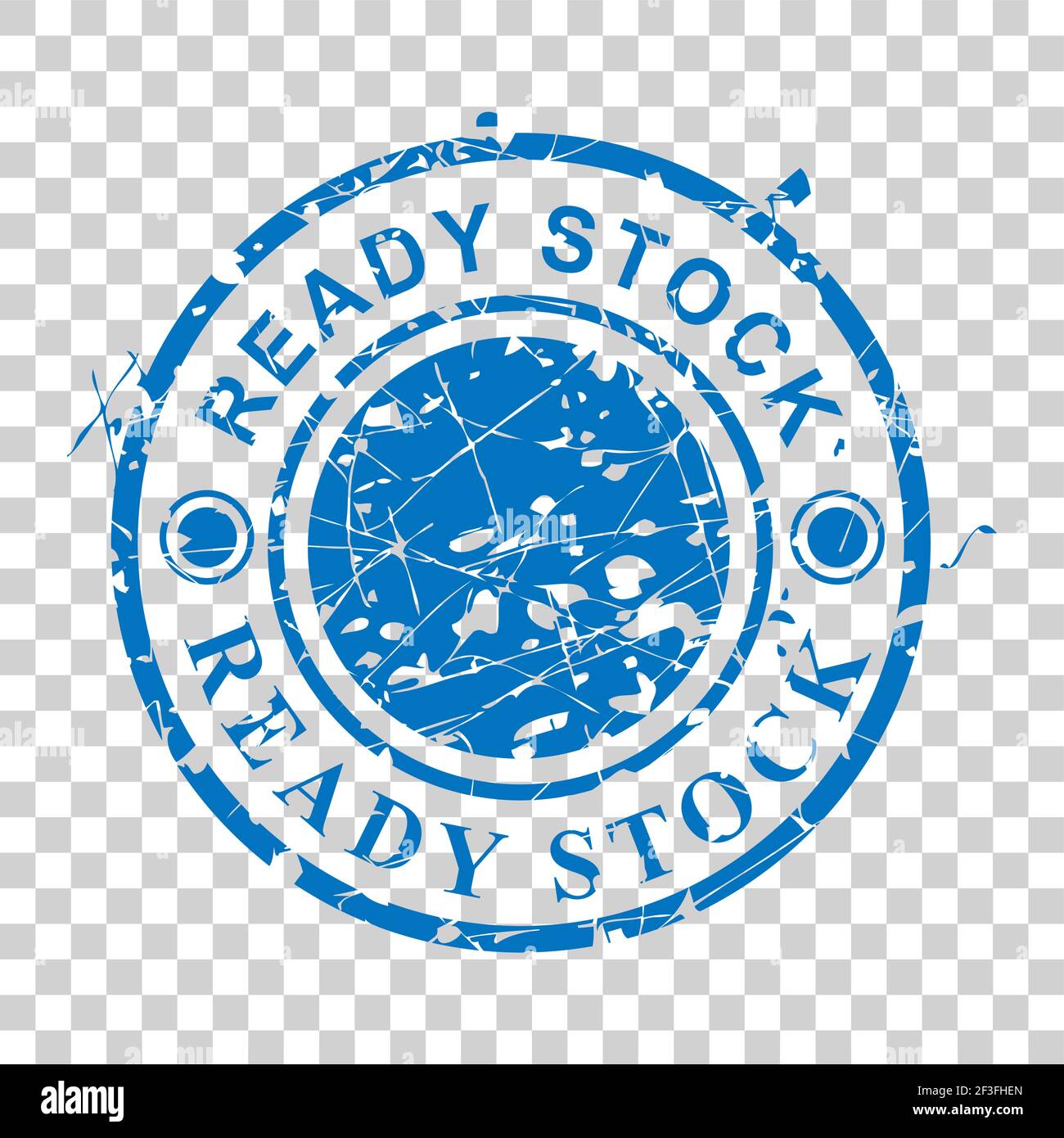 Circle Blue Rubber Stamp, Ready Stock, at transparent effect background ...