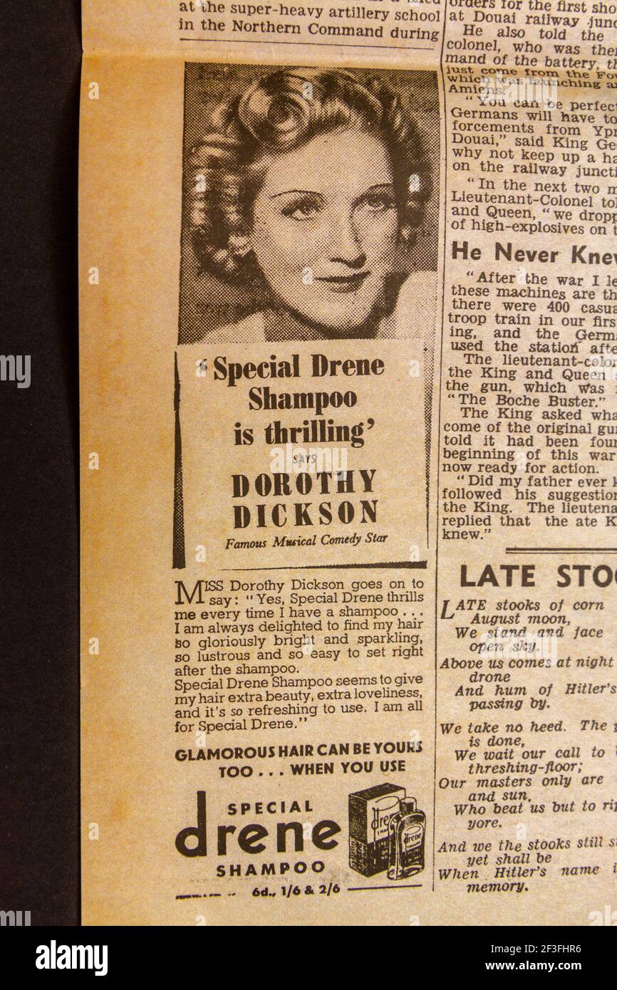 Shampoo advertisement hi-res stock photography and images - Alamy