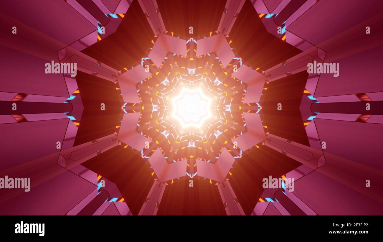 A 3D rendering of a futuristic background with geometric shapes and ...