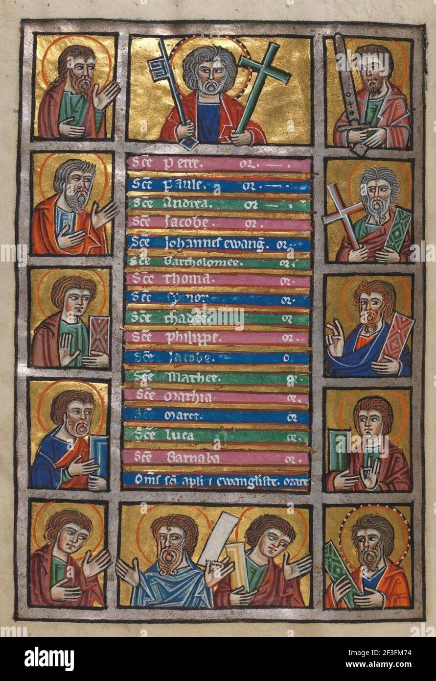 Psalterium Feriatum Cod Don 309 376 Stock Photo - Alamy