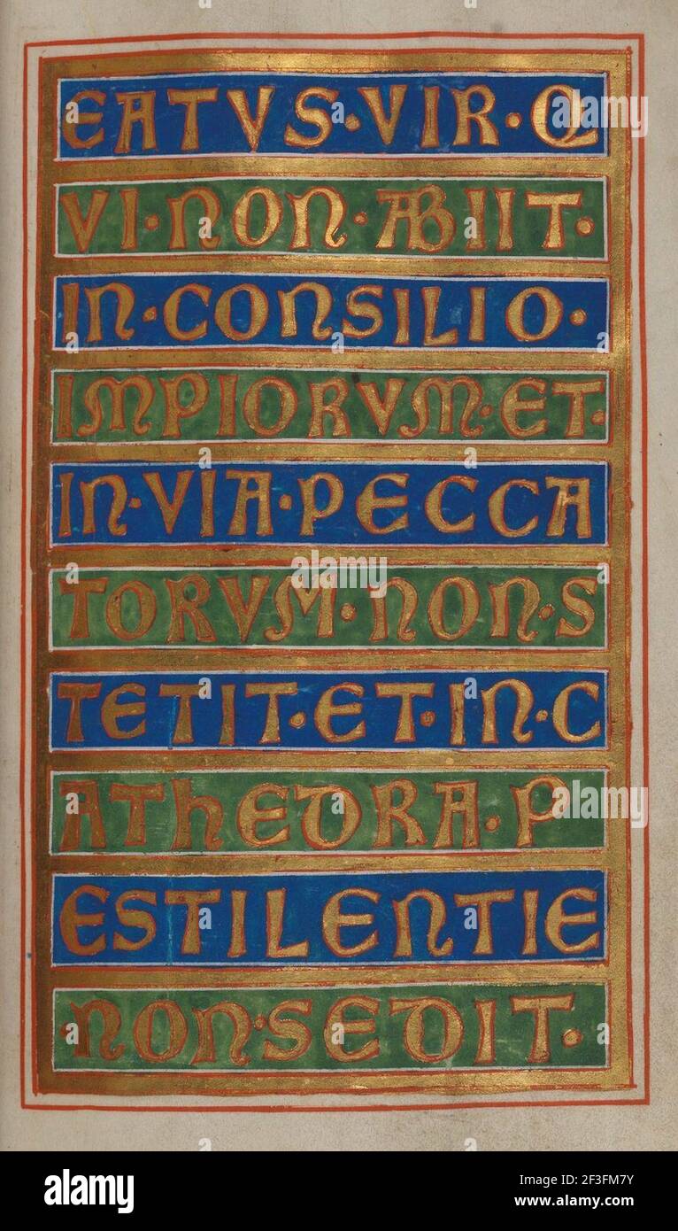 Psalterium Feriatum Cod Don 309 109 Stock Photo - Alamy