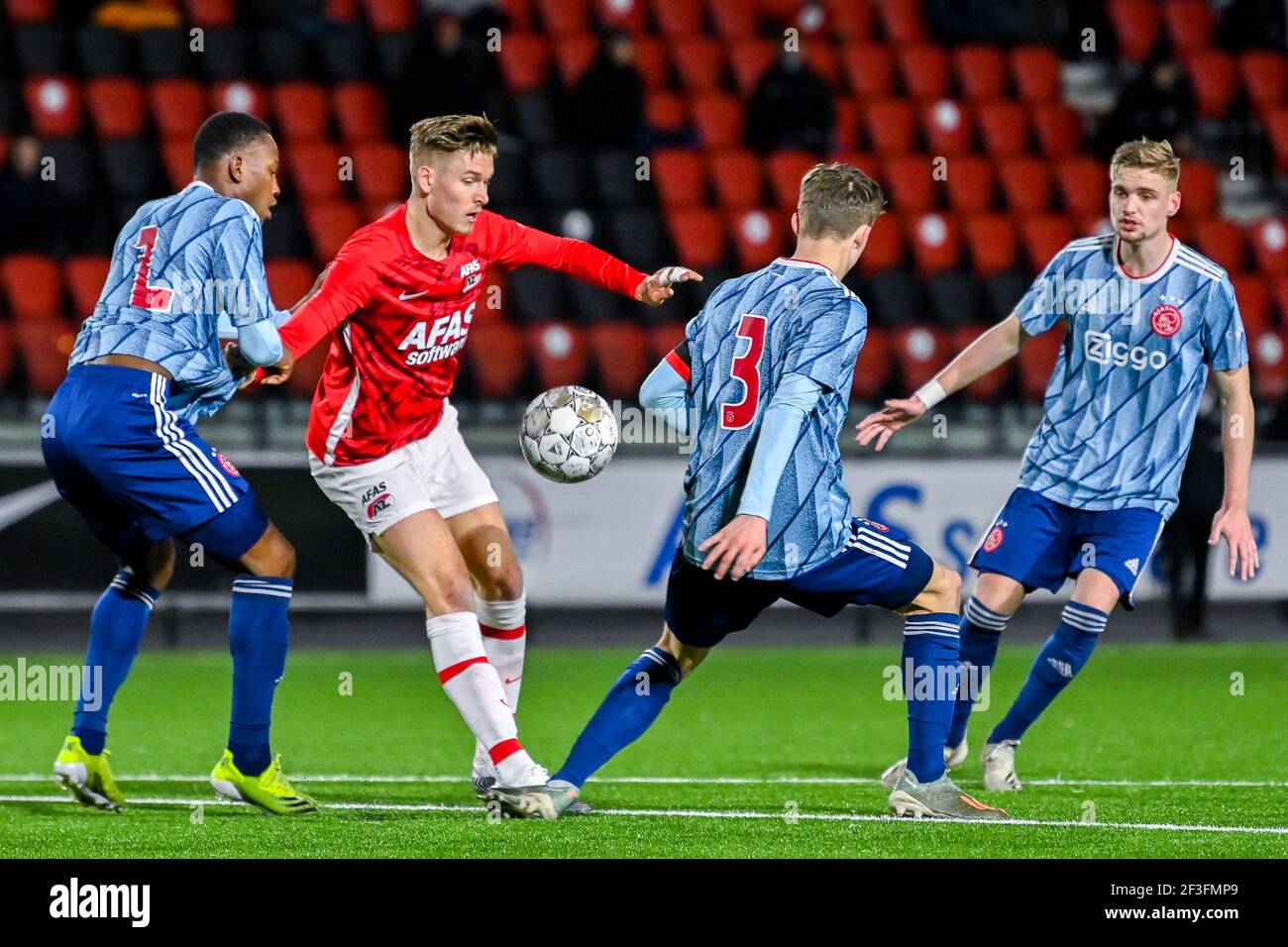 ALKMAAR, NETHERLANDS - MARCH 15: Neraysho Kasanwirjo of Jong Ajax, Des ...