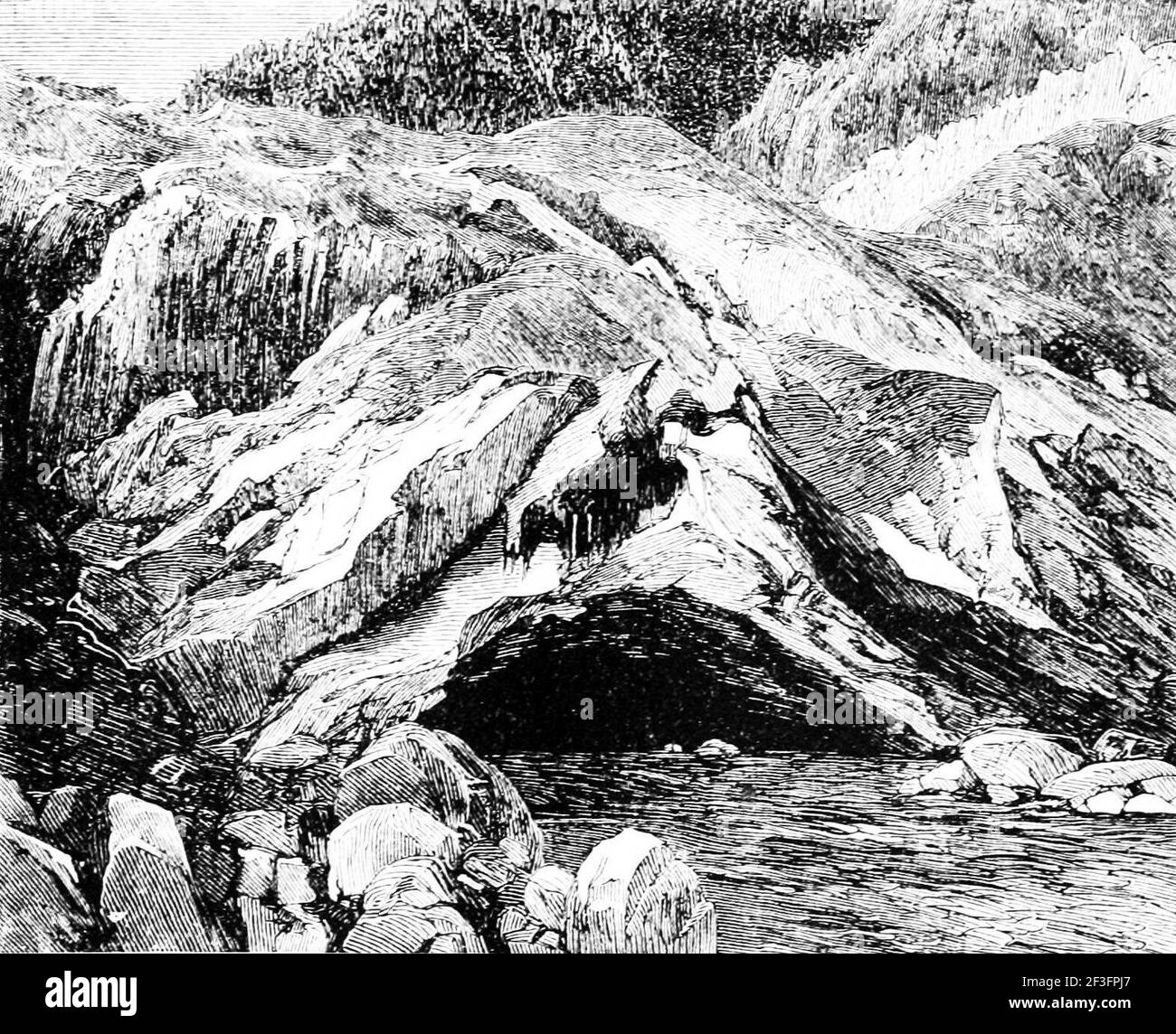 Source of the arveiron Stock Photo - Alamy