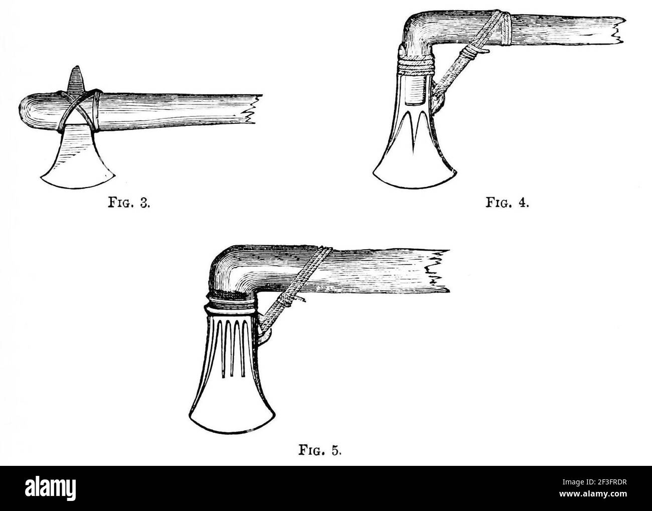 Primitive bronze hatchets Stock Photo - Alamy