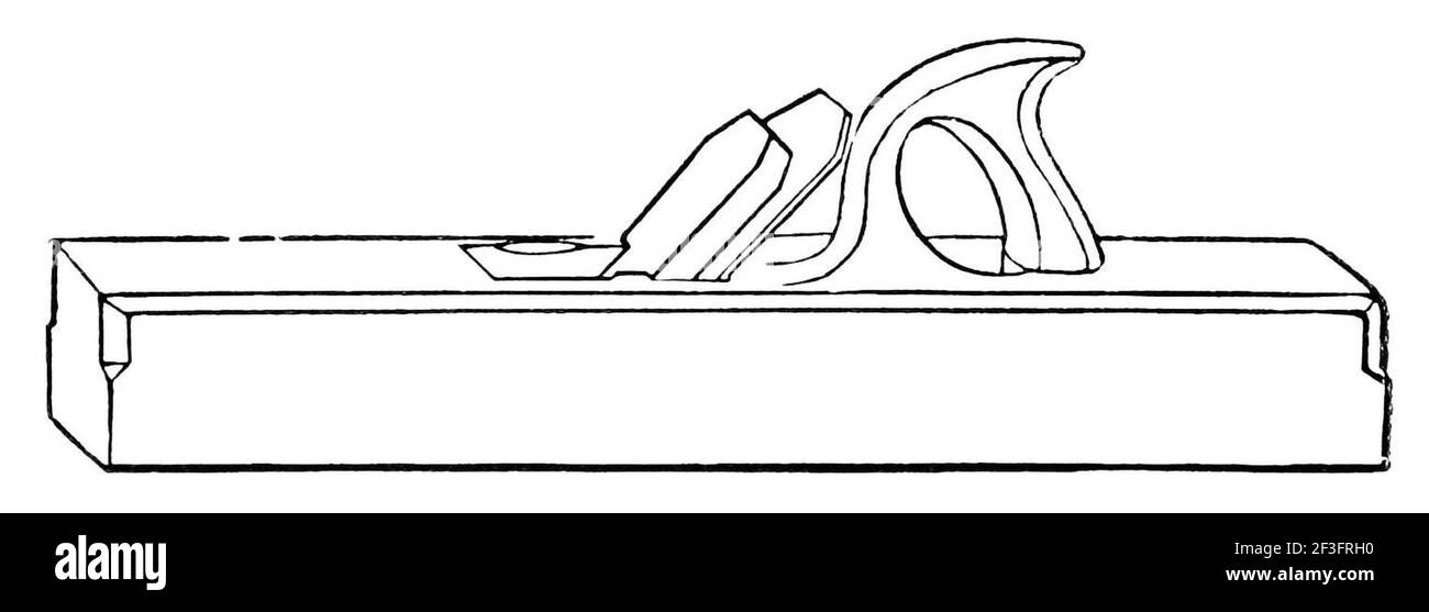 Woodworking trying plane Stock Photo - Alamy