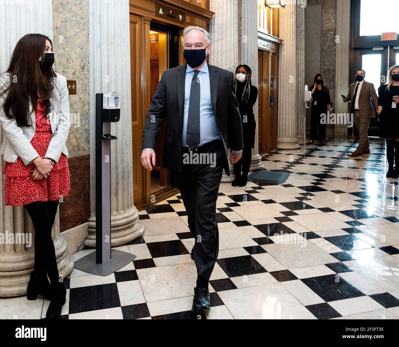 March 16, 2021 - Washington, DC, United States: U.S. Senator Tim Kaine ...