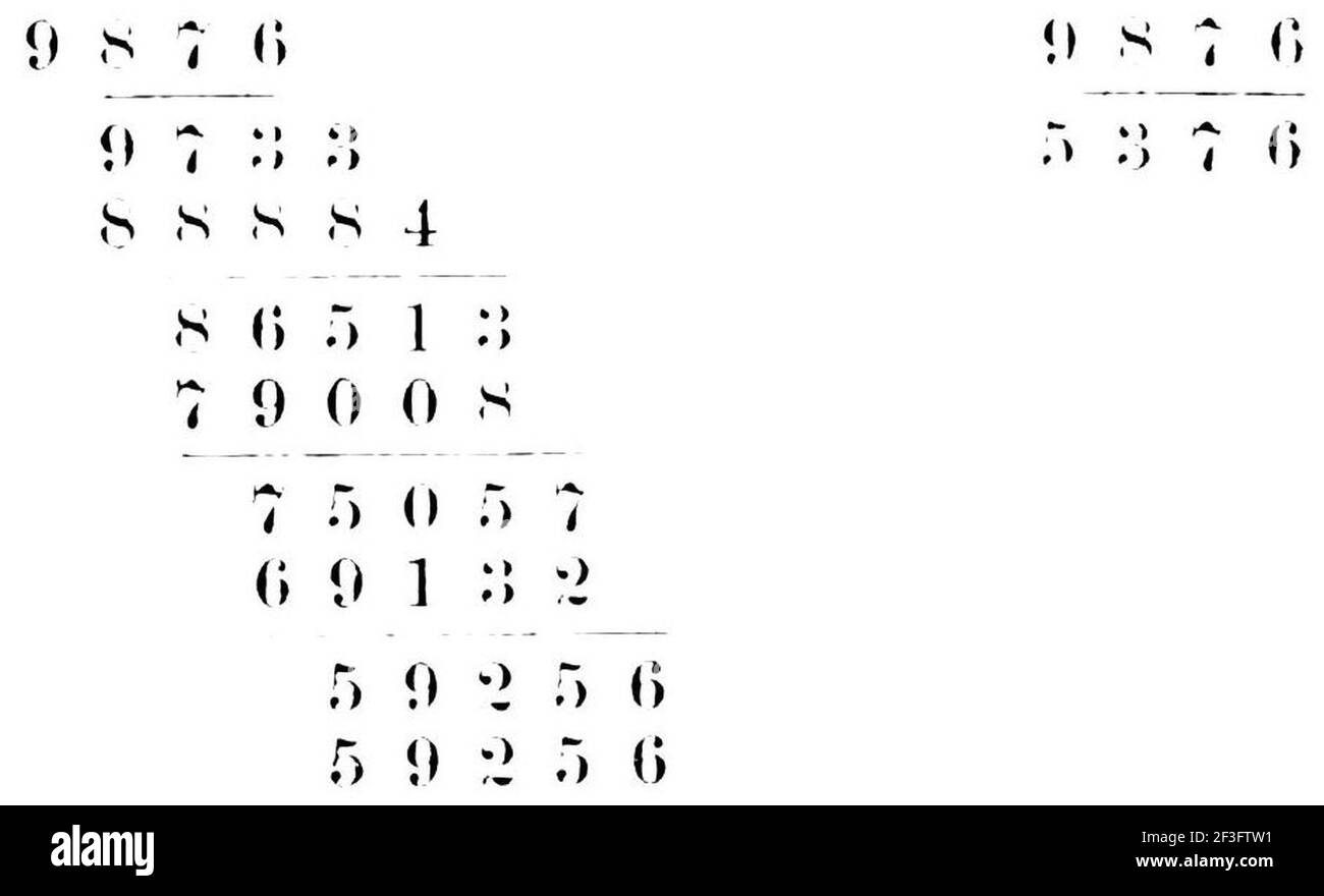 Old Mathematical calculation 2 Stock Photo - Alamy