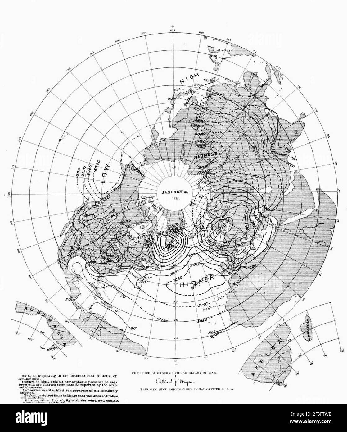 Vintage weather map hi-res stock photography and images - Alamy