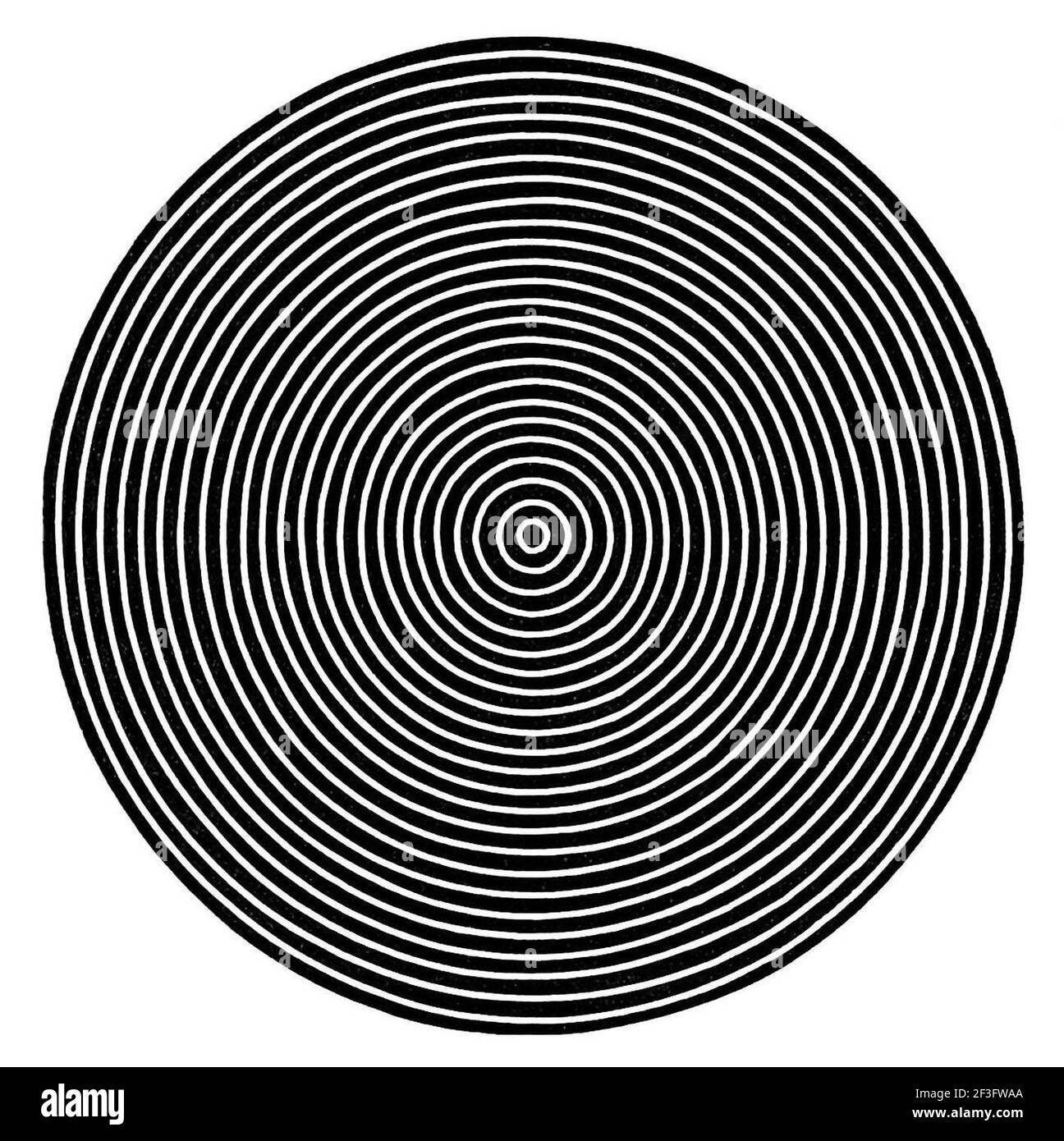 Concentric circle test for astigmatism Stock Photo - Alamy