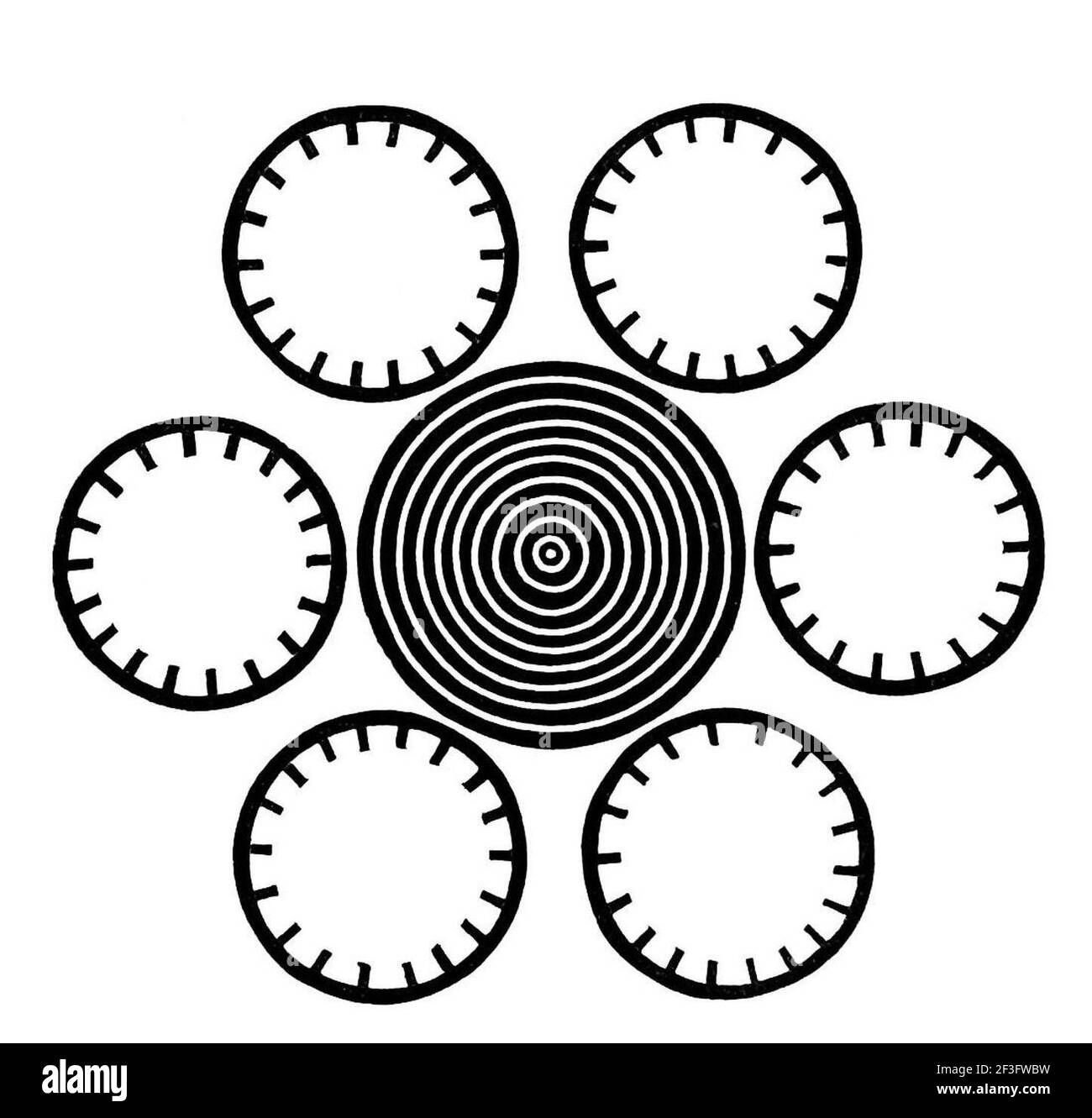 Astigmatism test Black and White Stock Photos & Images - Alamy