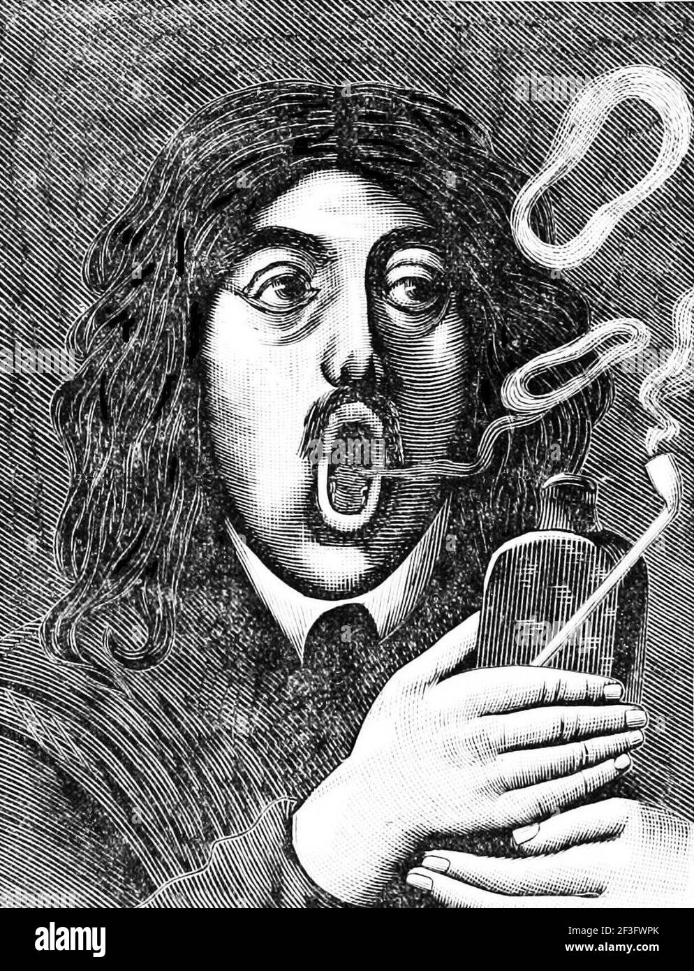 Wreaths of tobacco smoke Stock Photo - Alamy