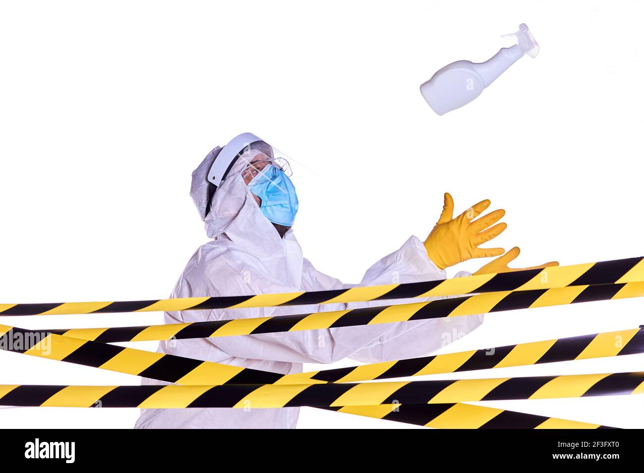 Throwing up spray Cut Out Stock Images & Pictures - Alamy