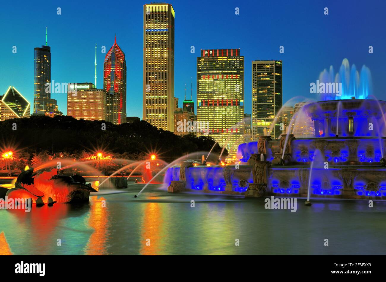 Chicago, Illinois, USA. With a portion of the Chicago skyline as a ...