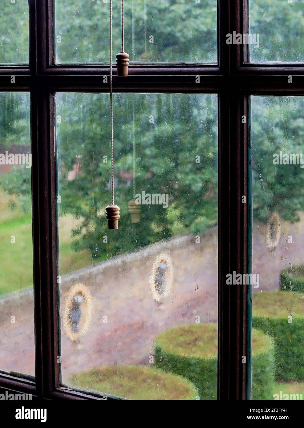 View from window of Ham House, a Grade I listed National Trust 17th ...