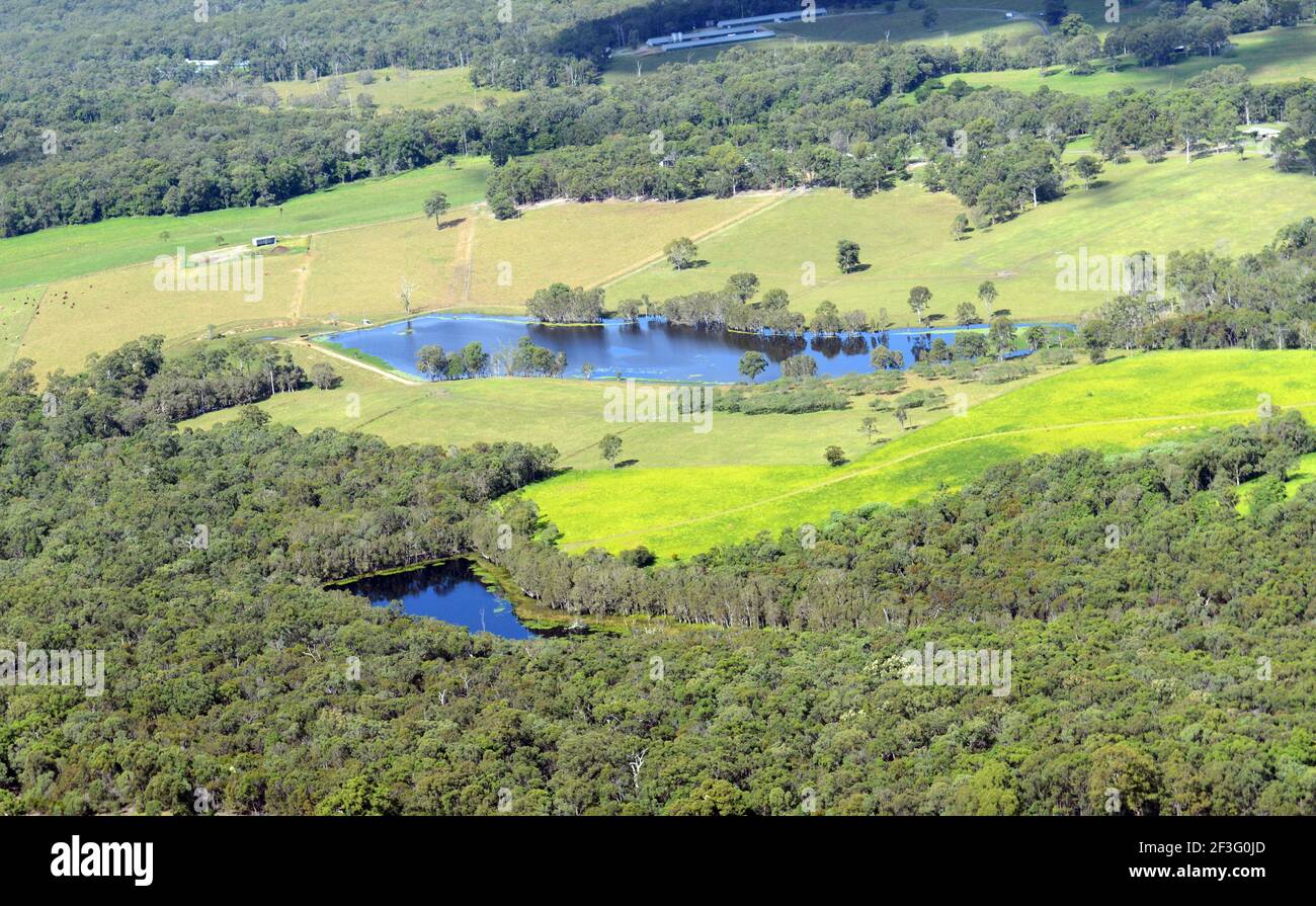 Aerial views of rural areas south of Brisbane Stock Photo - Alamy
