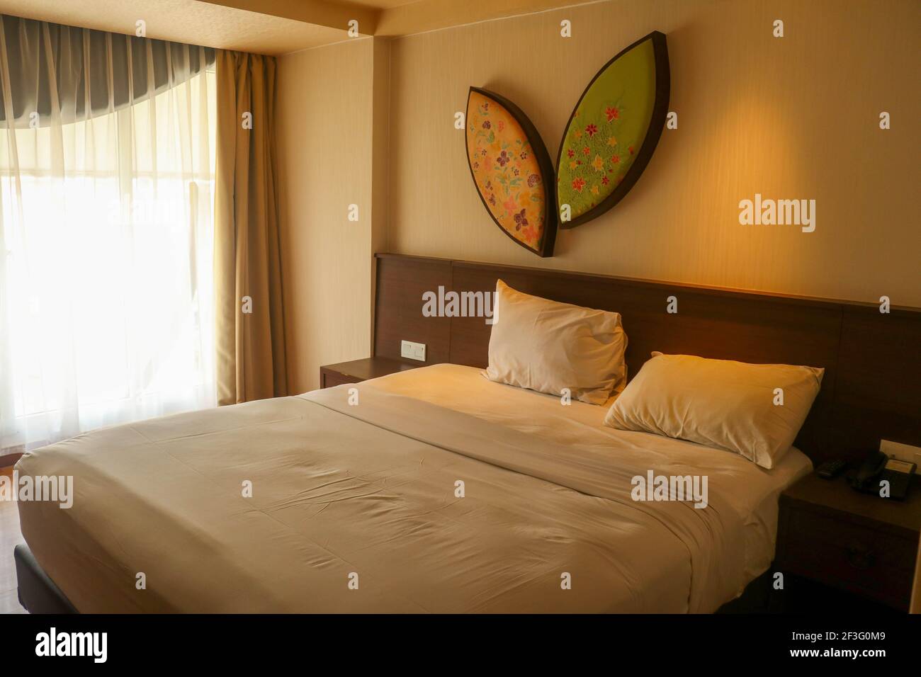 Kuta, Bali, Indonesia, March 14, 2021. Bedroom modern design with ...