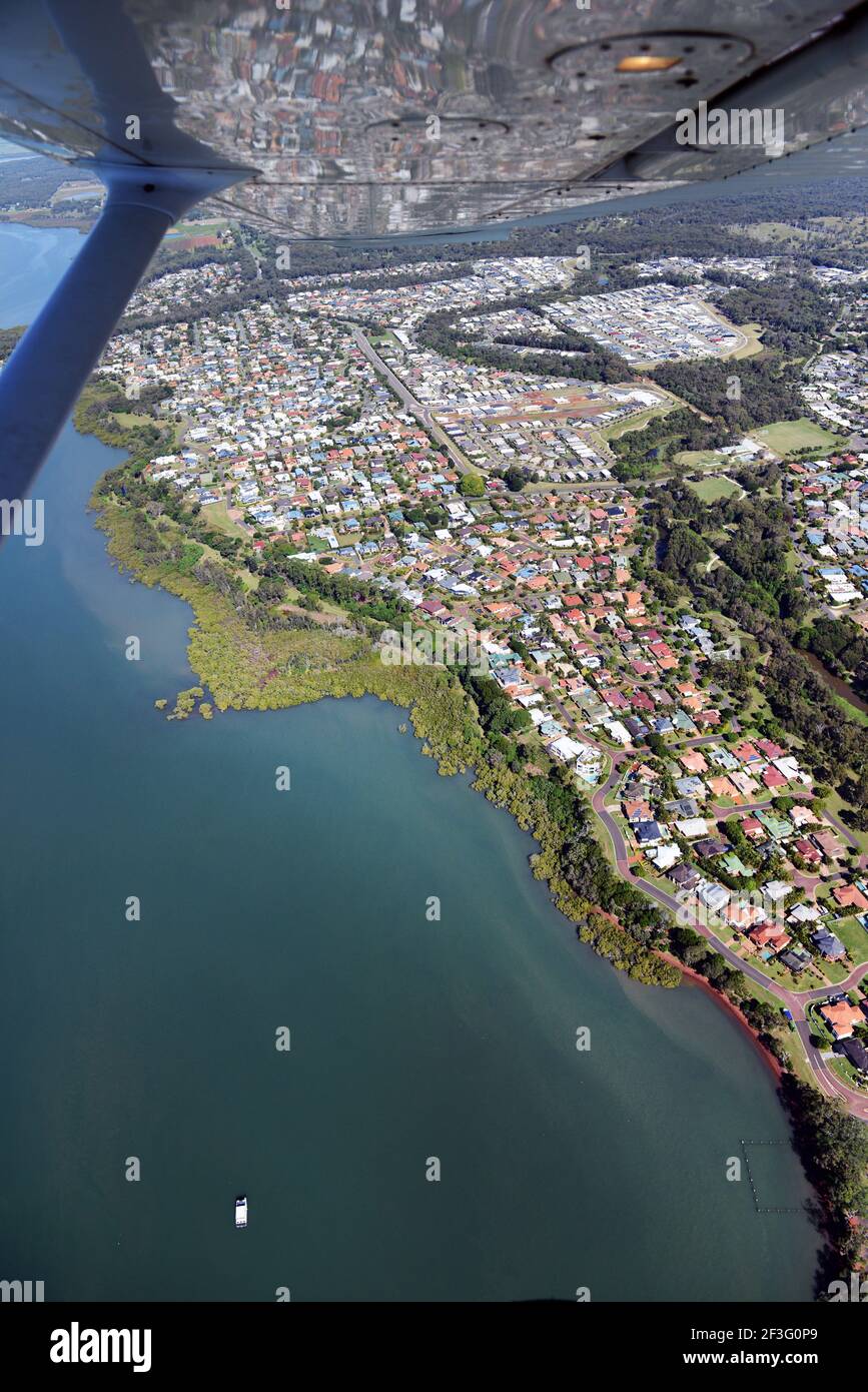 Aerial view of Redland Bay, Queensland, Australia Stock Photo - Alamy
