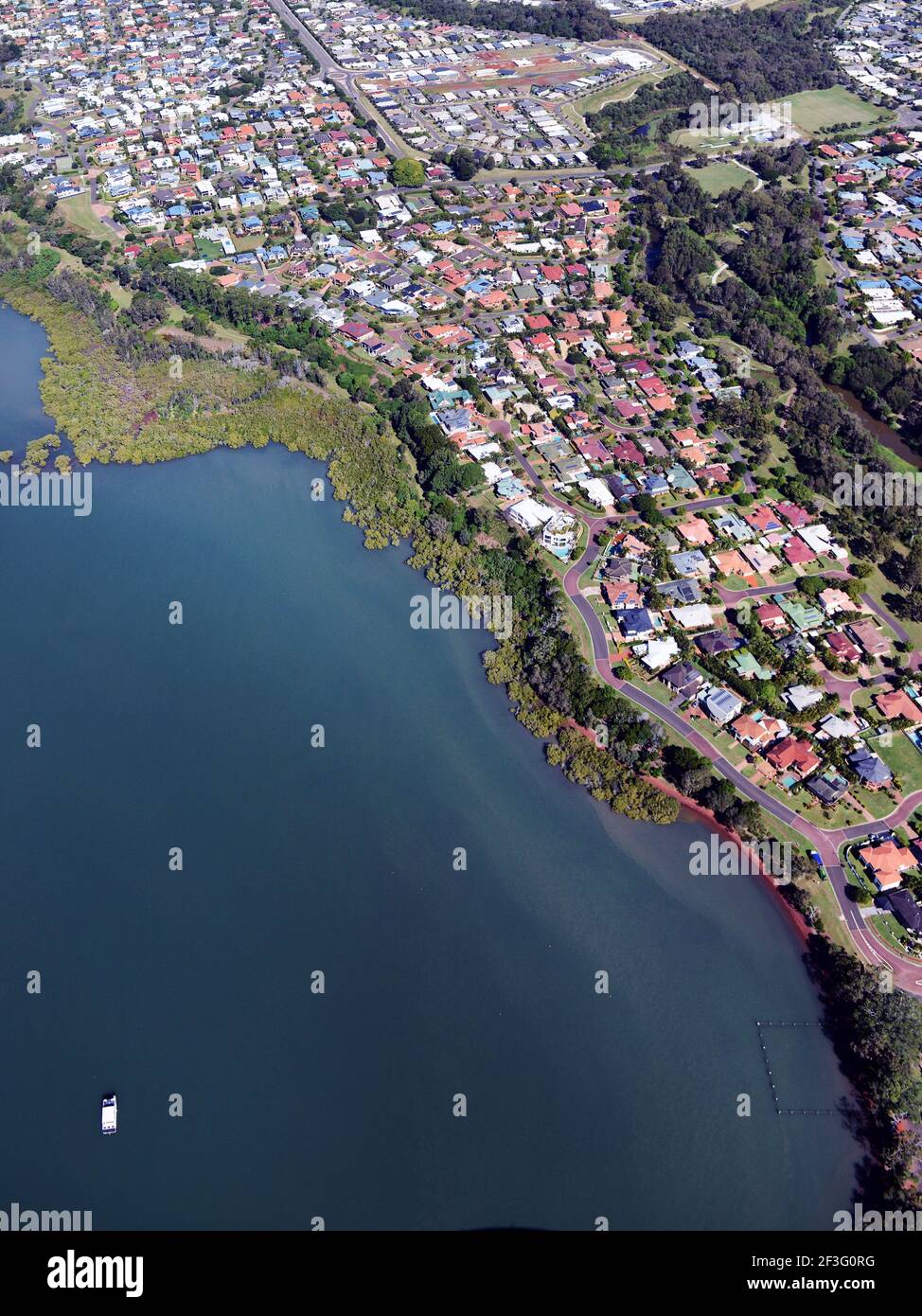 Aerial view of Redland Bay, Queensland, Australia Stock Photo - Alamy