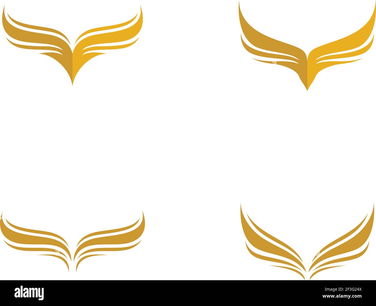 Wing logo template symbol icon illustration design Stock Vector Image ...