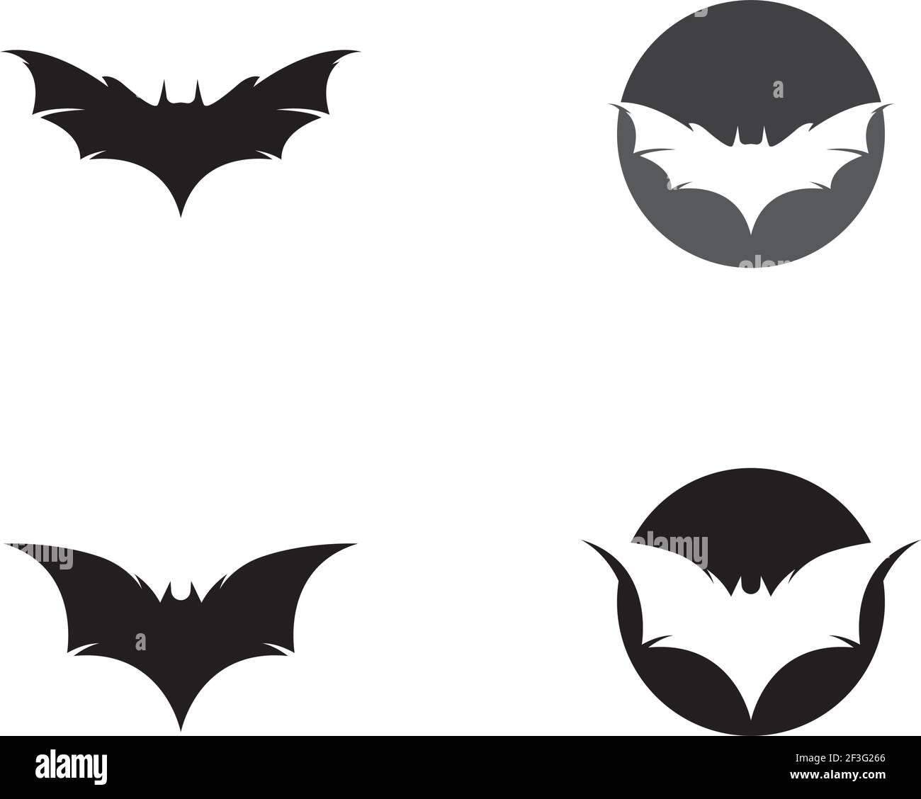 Bat logo template vector icon illustration design Stock Vector Image ...