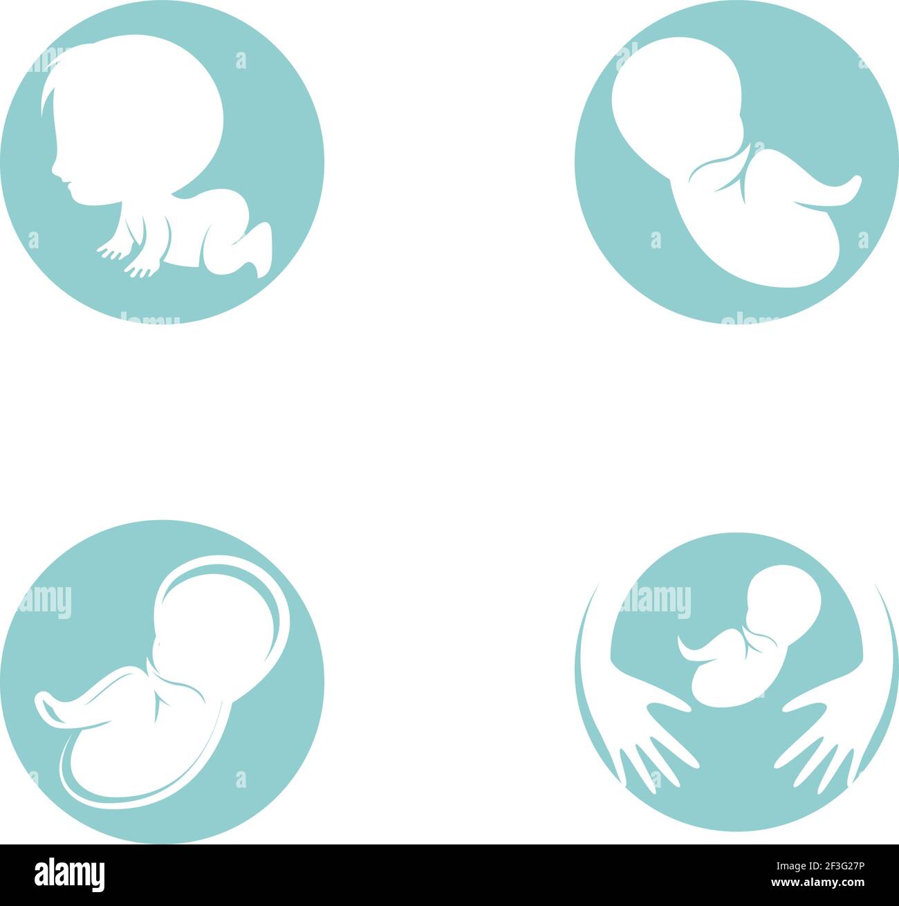 Baby logo vector icon illustration Stock Vector Image & Art - Alamy