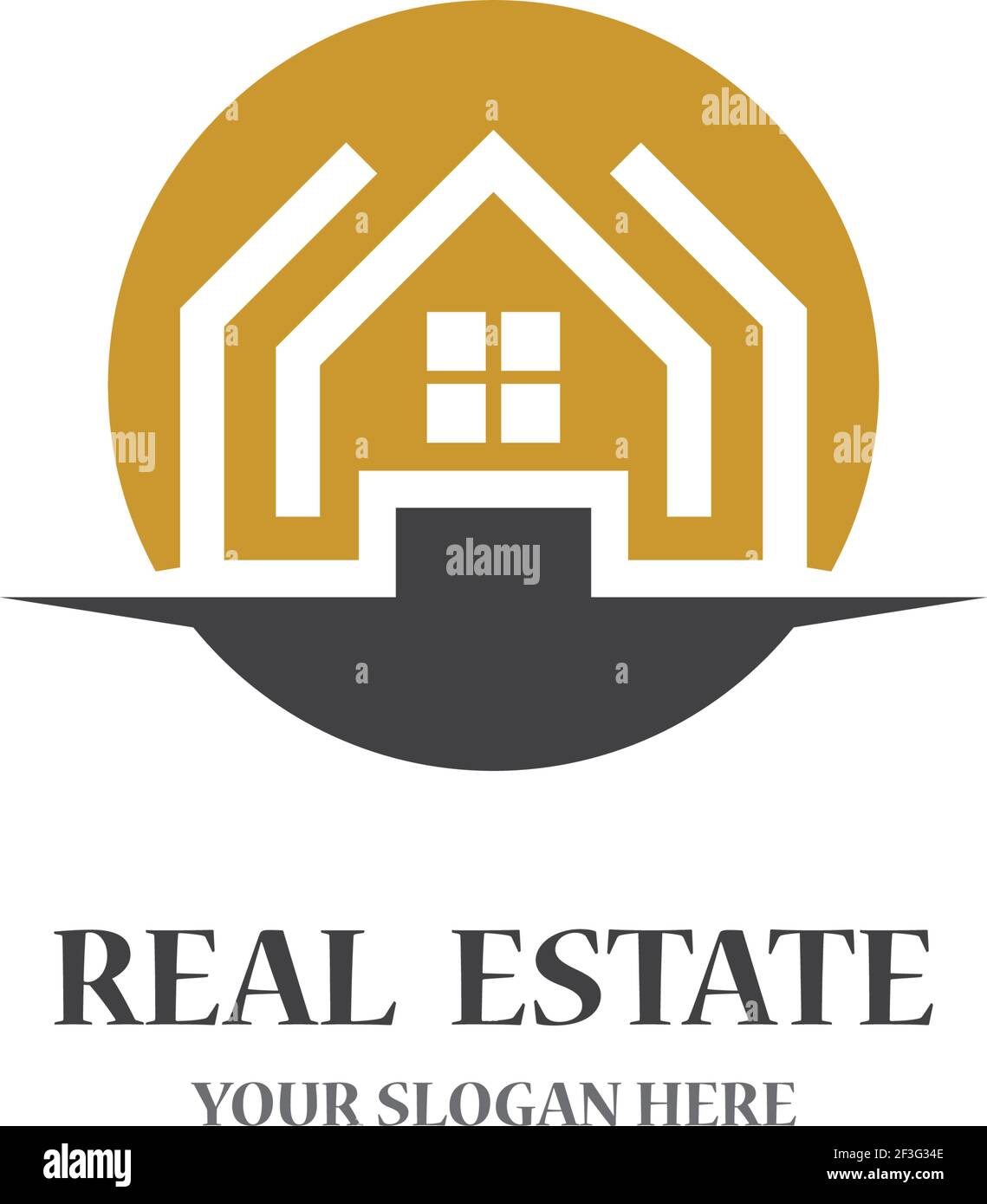 Real estate logo icon illustration design Stock Vector Image & Art - Alamy
