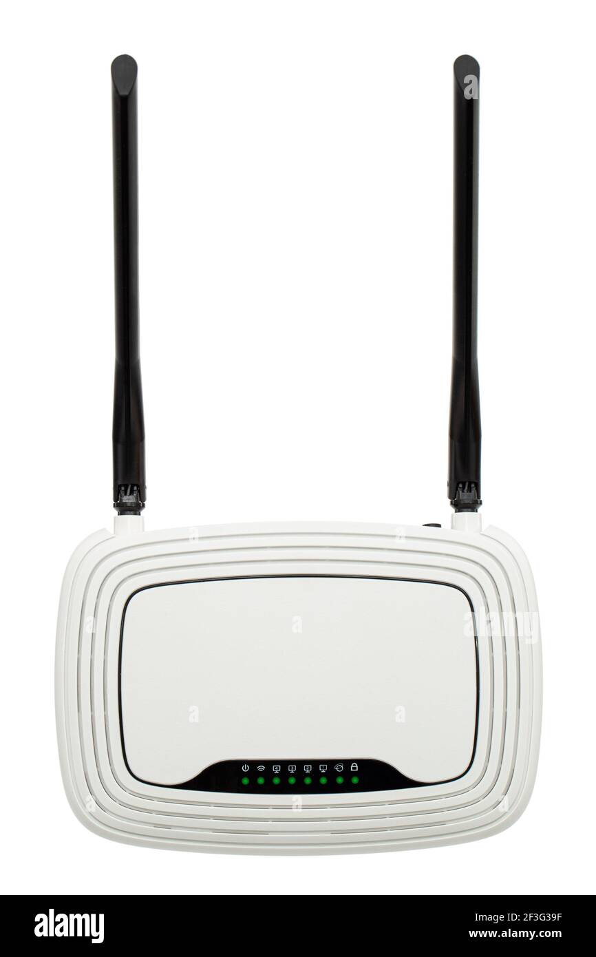 WI-FI wireless router with working luminous indicators, wireless data ...