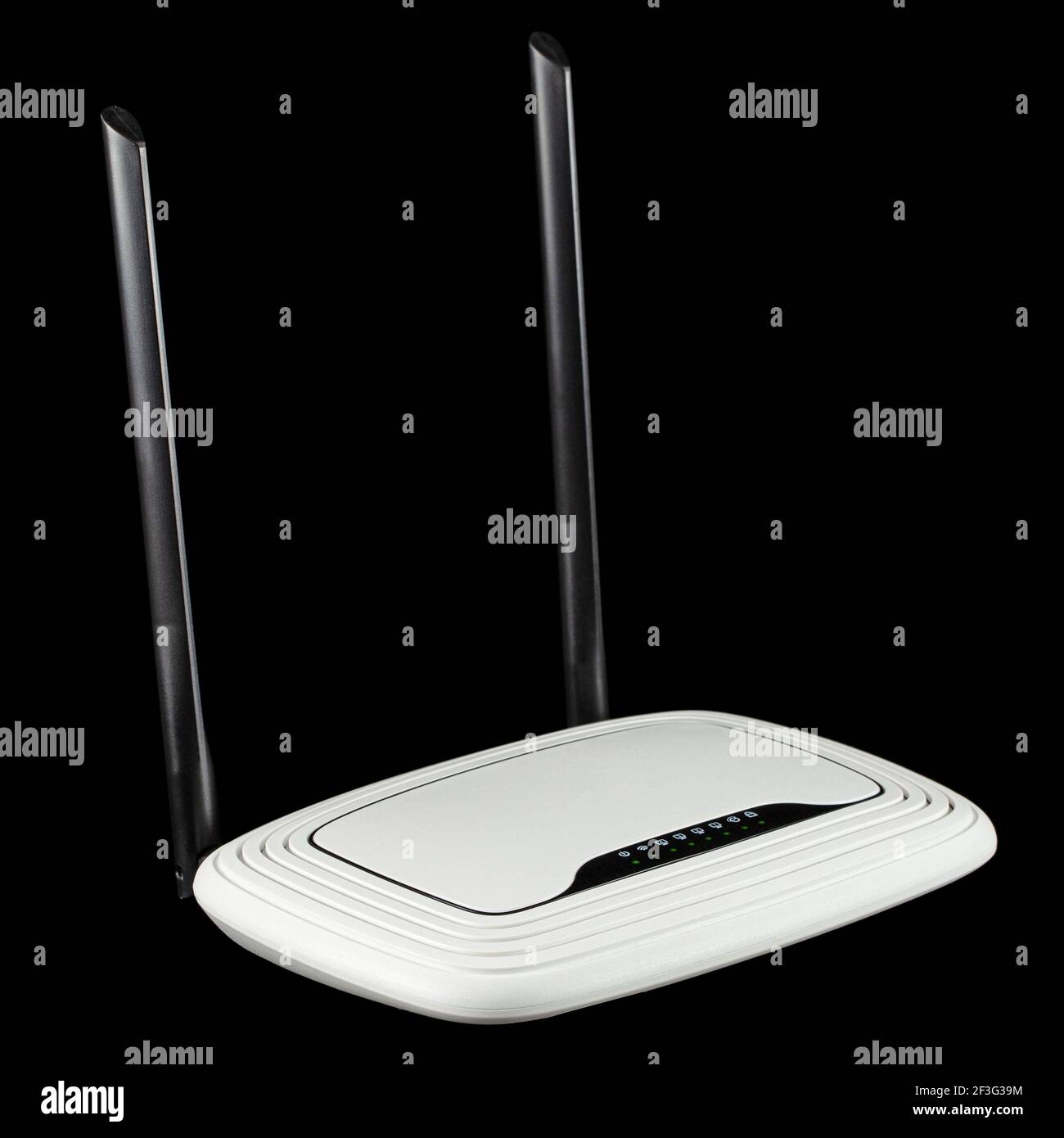 WI-FI wireless router with working luminous indicators, wireless data ...