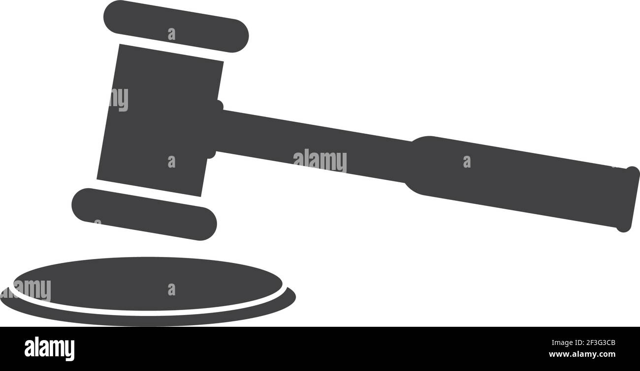 Judge logo vector icon illustration Stock Vector Image & Art - Alamy
