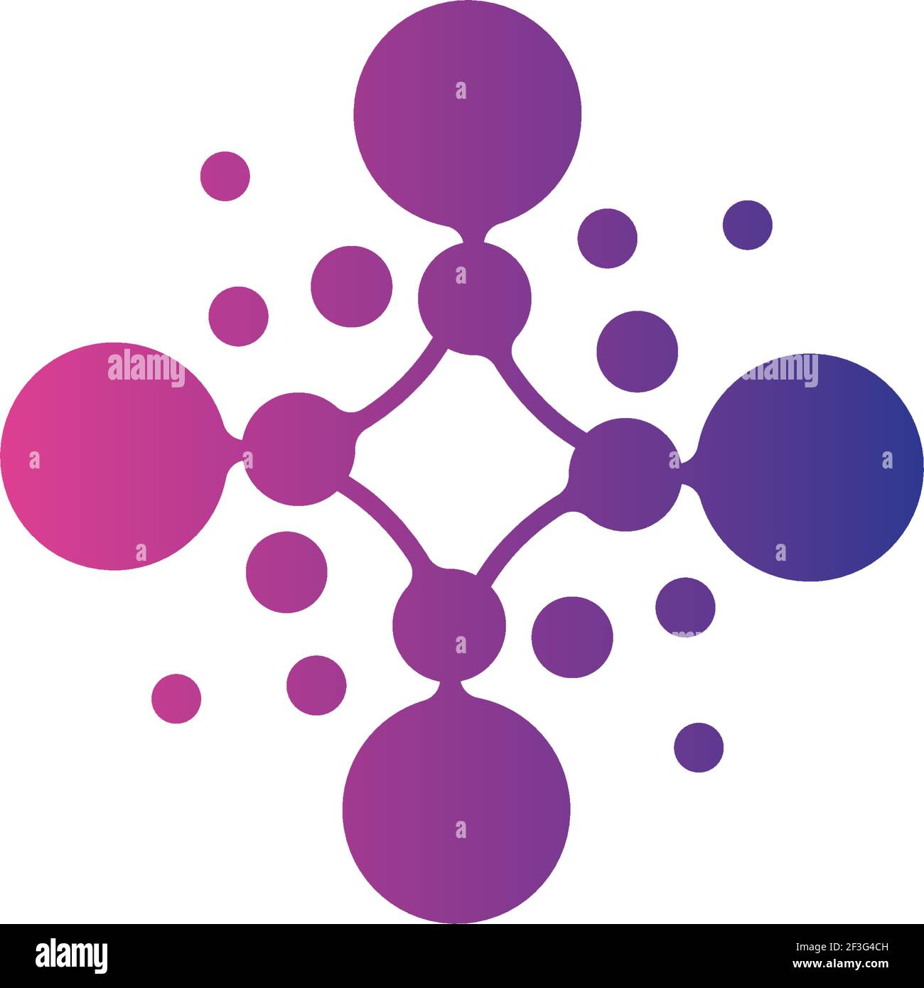 Molecule logo template vector icon illustration design Stock Vector ...