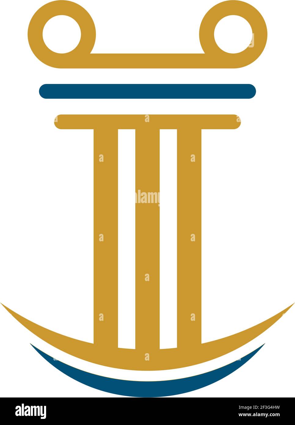 Pillar logo template vector icon illustration design Stock Vector Image ...
