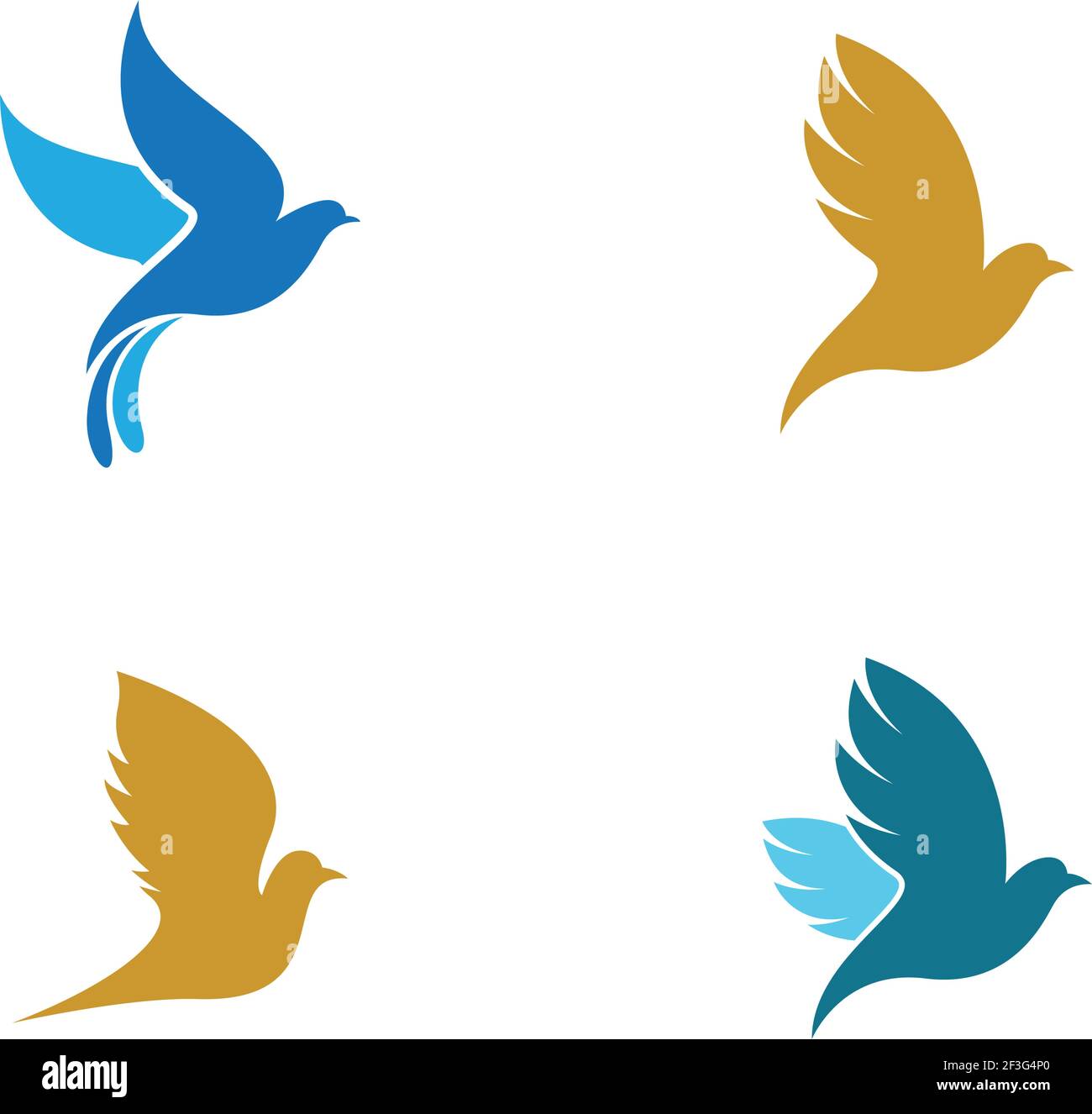Dove logo template vector icon illustration design Stock Vector Image ...