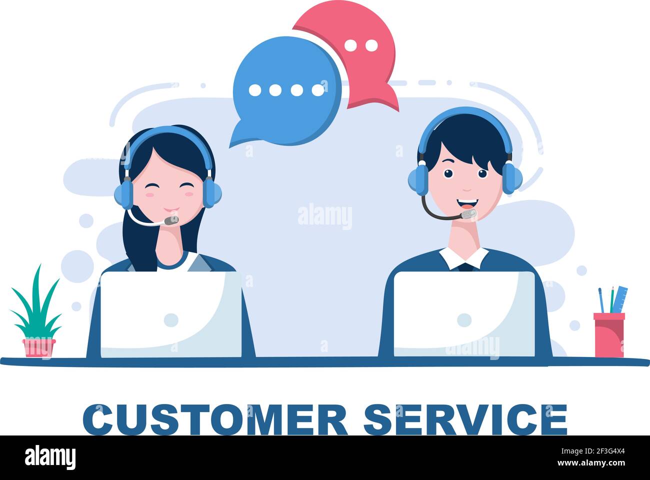 Contact us cartoon Stock Vector Images - Alamy