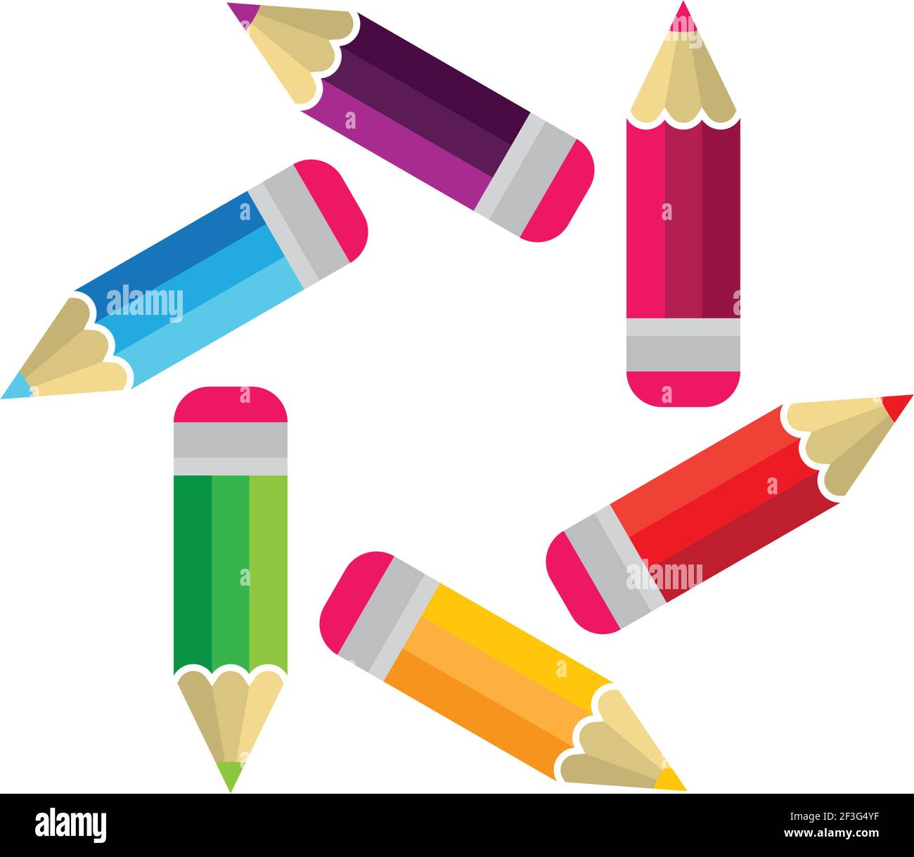 Color pencil vector illustration design Stock Vector Image & Art - Alamy