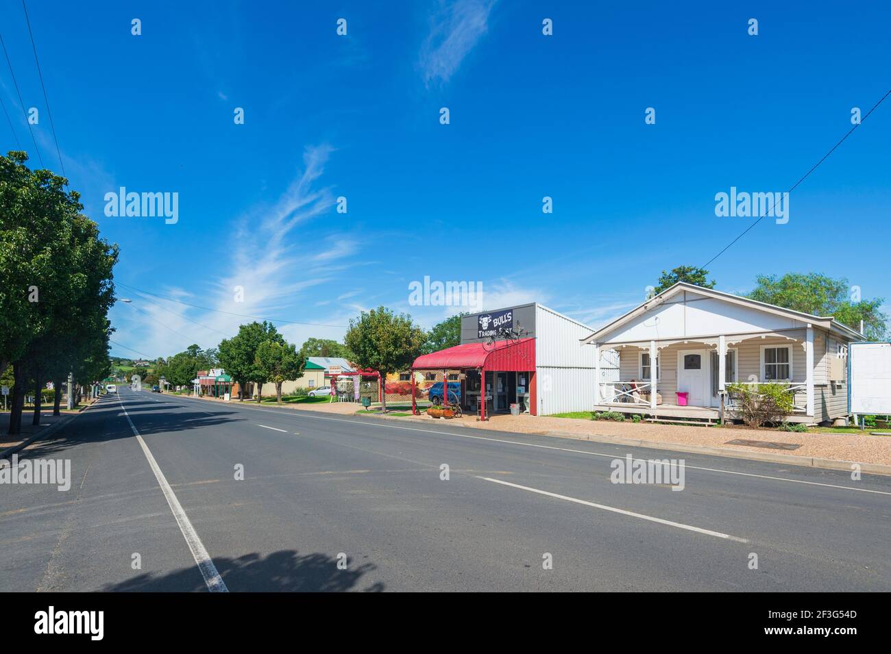 View of the main street of Killarney, a small rural town in Queensland, QLD, Australia Stock ...