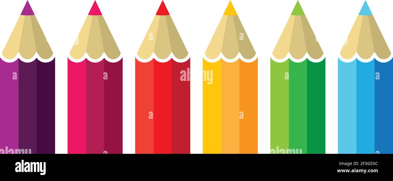 Color pencil vector illustration design Stock Vector Image & Art - Alamy