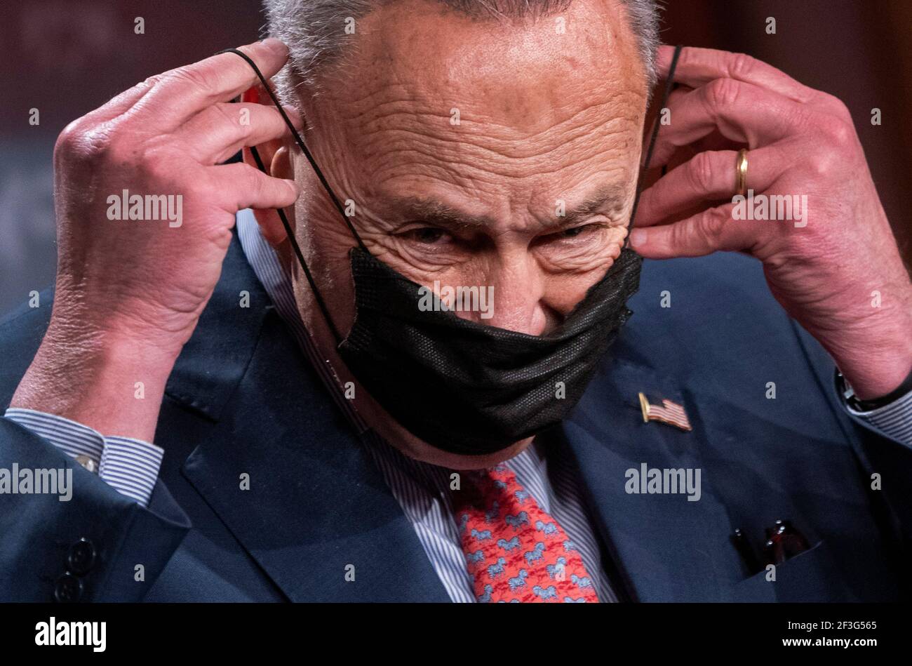 United States Senate Majority Leader Chuck Schumer (Democrat of New ...