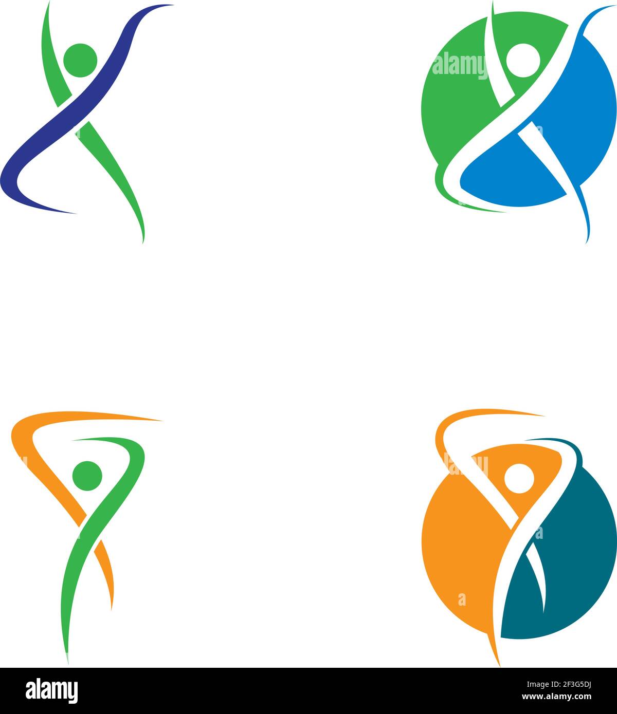 Wellness logo template vector icon illustration Stock Vector Image ...