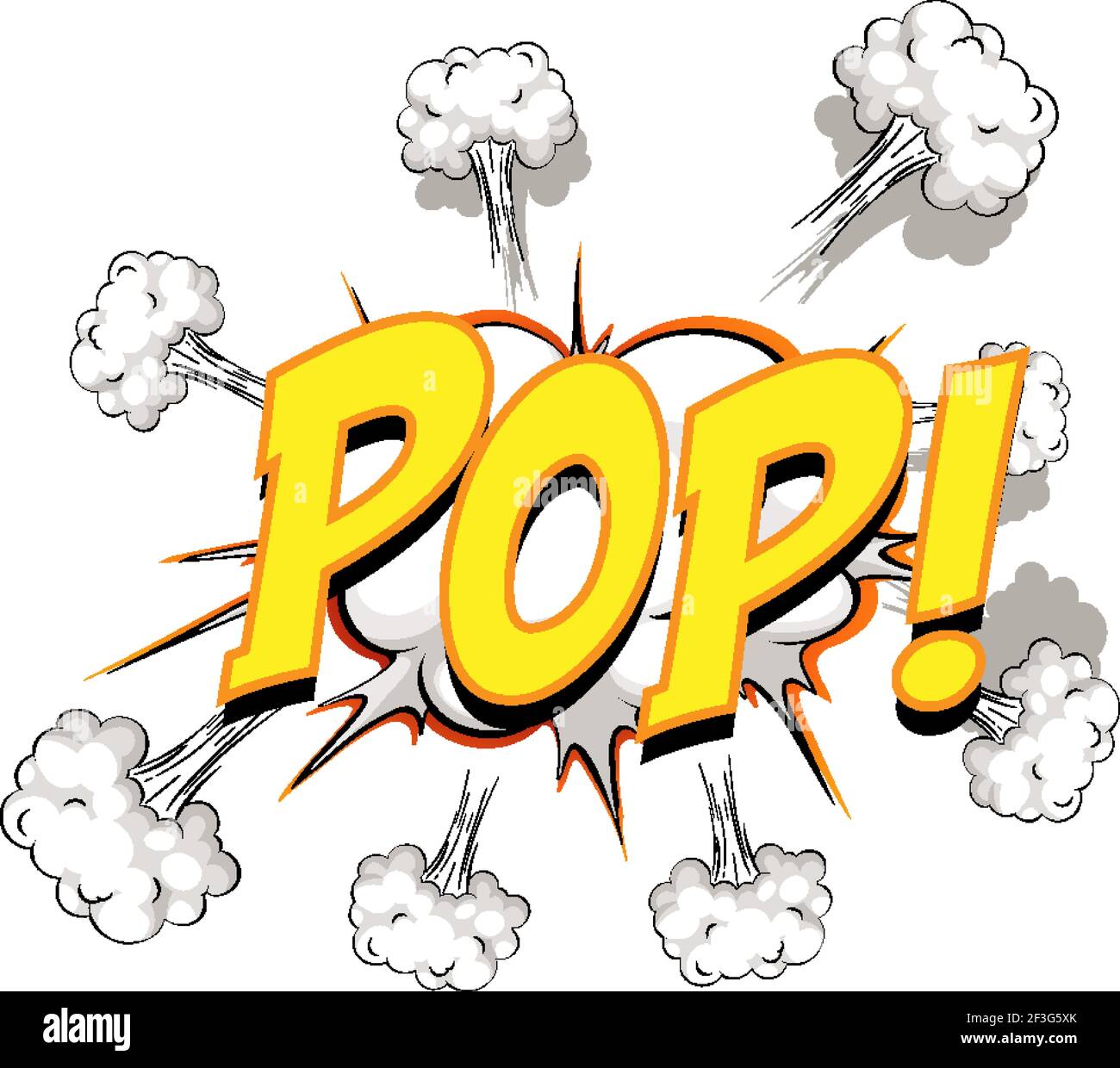 Comic speech bubble with pop text illustration Stock Vector Image & Art ...