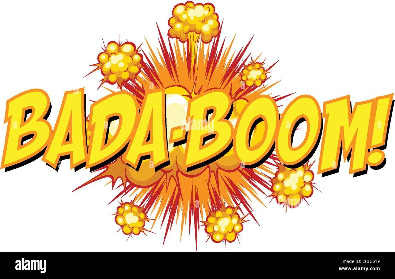 Comic speech bubble with bada-boom text illustration Stock Vector Image ...