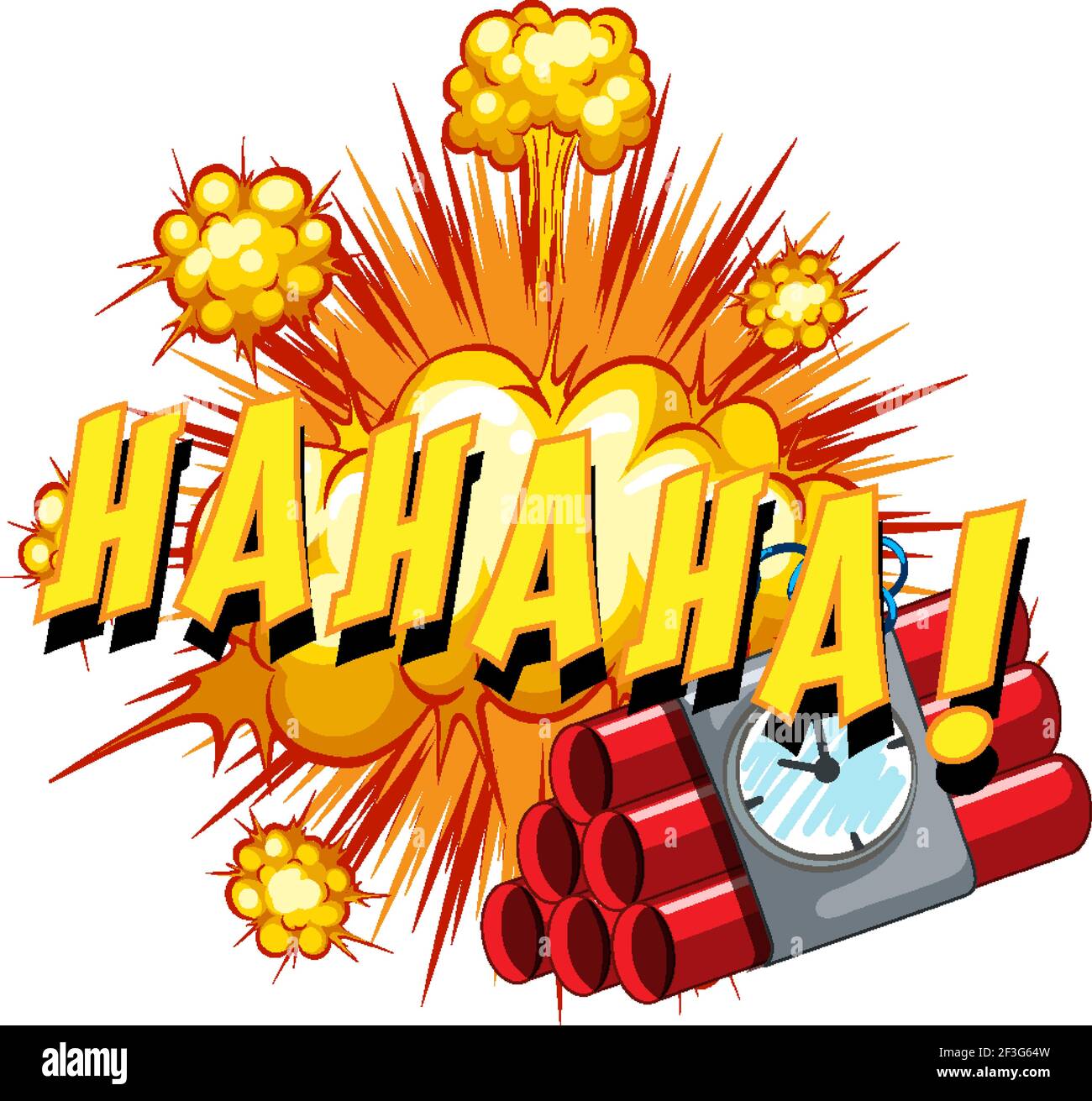 Comic speech bubble with ha ha text illustration Stock Vector Image ...