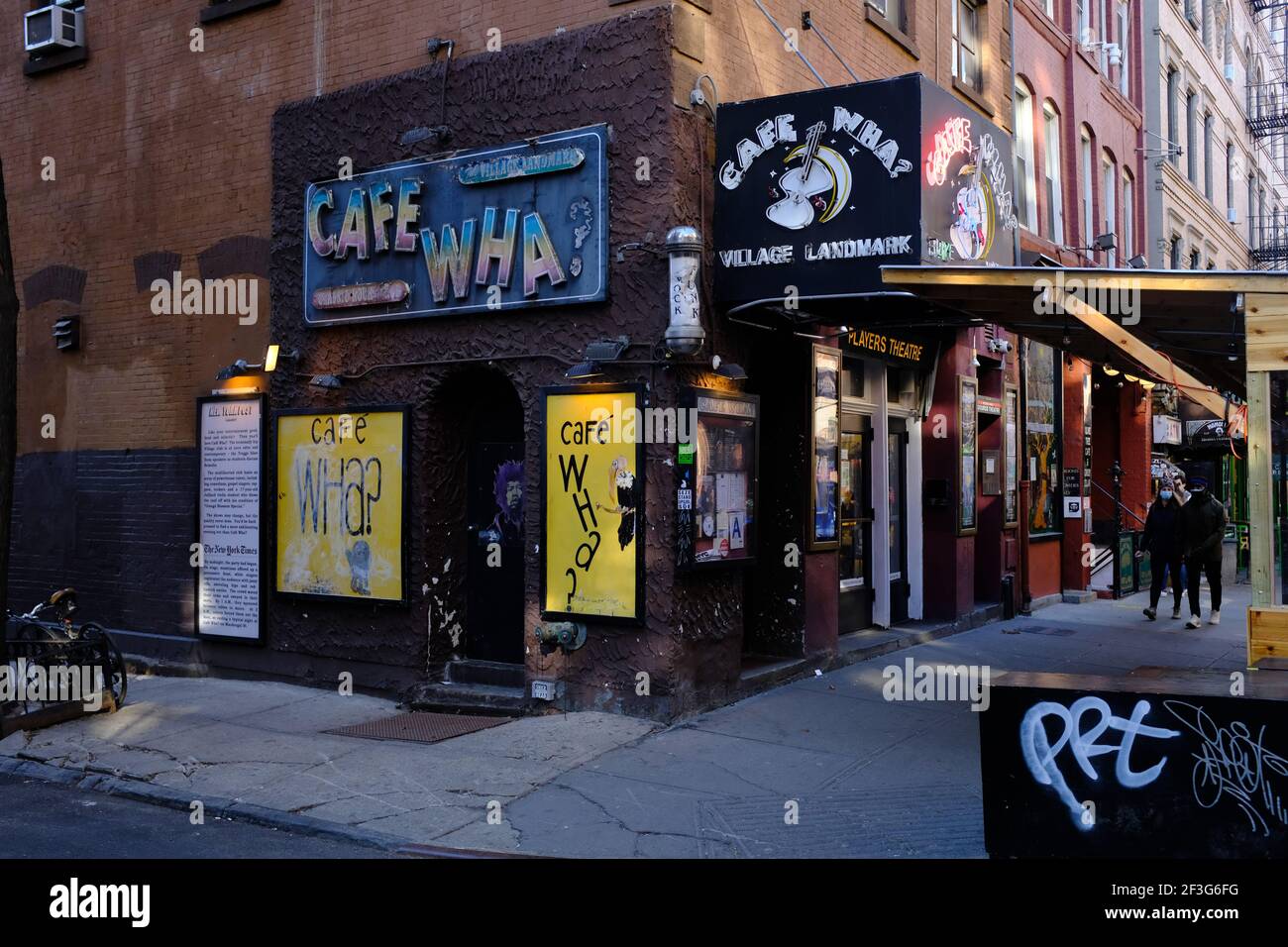 Cafe Wha? at the corner of Minetta Lane and MacDougal Street in ...