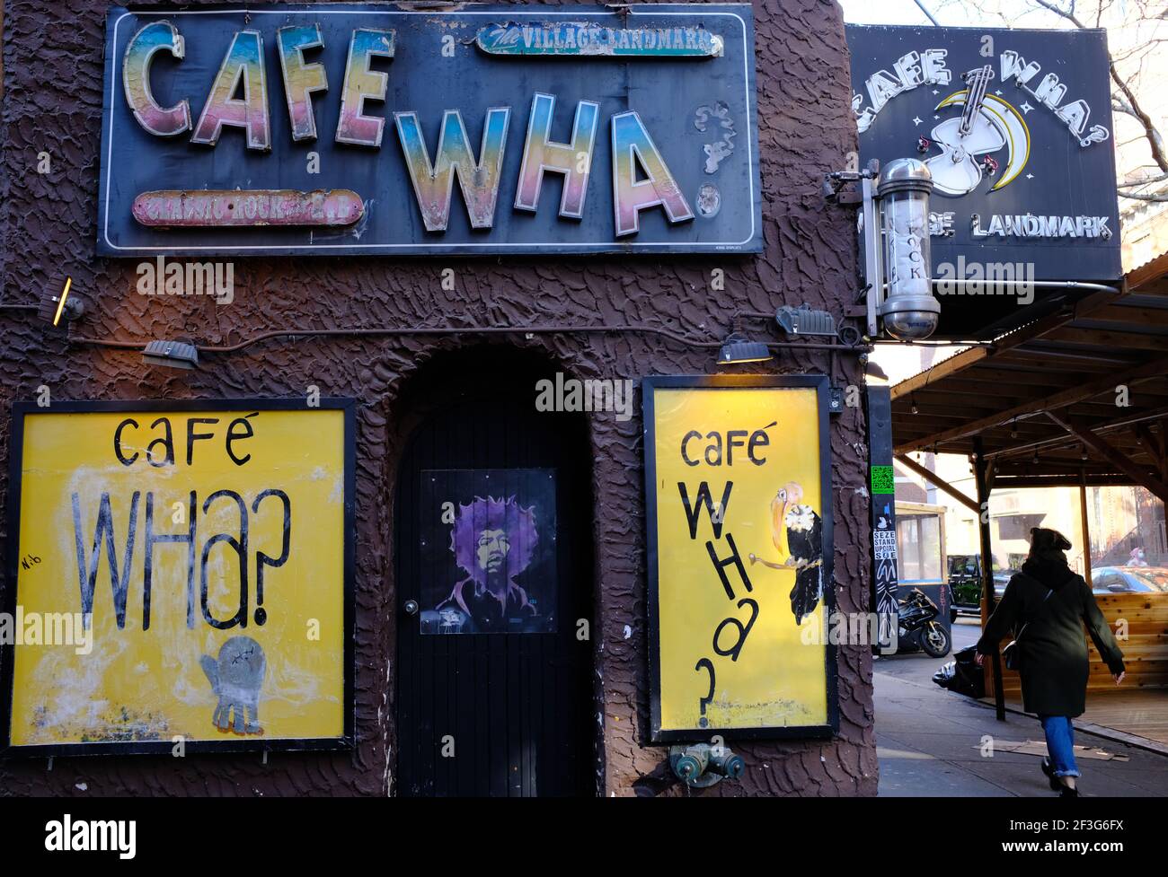 Cafe Wha? at the corner of Minetta Lane and MacDougal Street in ...